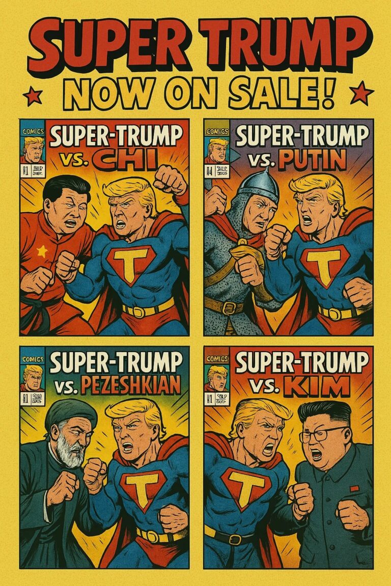 Donald Trump e os Super-Heróis - Vermelho